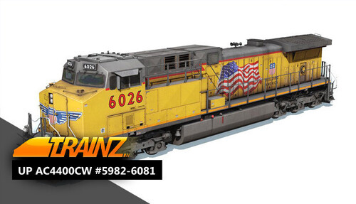 Trainz Railroad Simulator 2022 – Trainz 2022 DLC - UP AC4400CW #5982-6081 | Deku Deals
