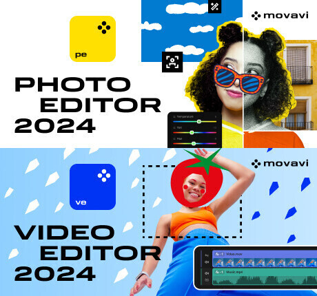 Movavi Video Editor 2024 + Movavi Photo Editor 2024 Bundle | Deku Deals