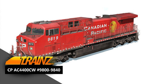 Trainz Railroad Simulator 2022 – Trainz 2022 DLC - CP AC4400CW #9800-9840 | Deku Deals