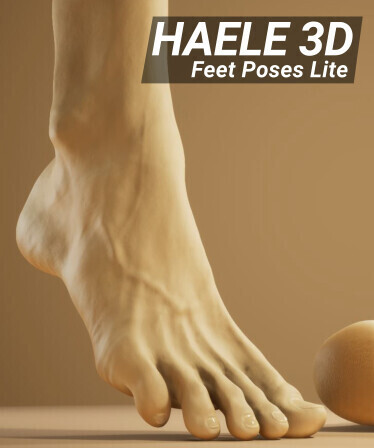 HAELE 3D - Feet Poses Lite - Drawing References | Deku Deals