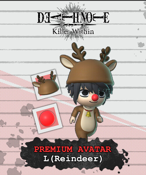DEATH NOTE Killer Within - Premium Avatar: L (Reindeer) | Deku Deals